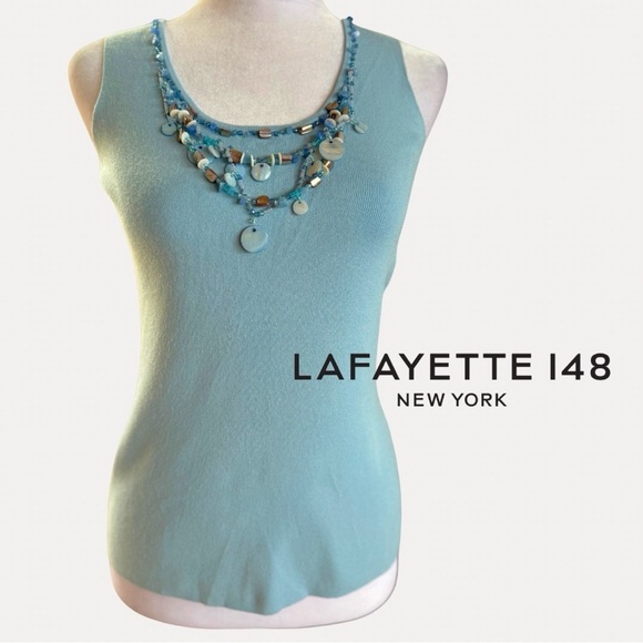 Lafayette 148 New York | Tops | Lafayette 48 New York Tiffany Blue ...